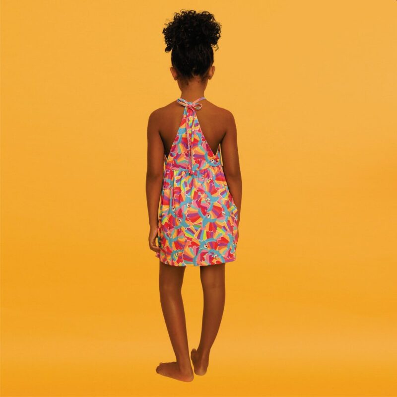 Saída Magah Infantil Vestido Rô Arara – Magah Beachwear